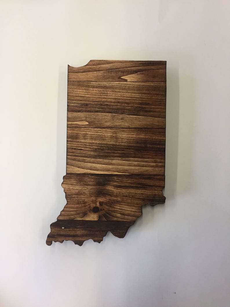 Indiana State Sign | Indiana Wooden Sign | Indiana Wall Art | Indiana ...