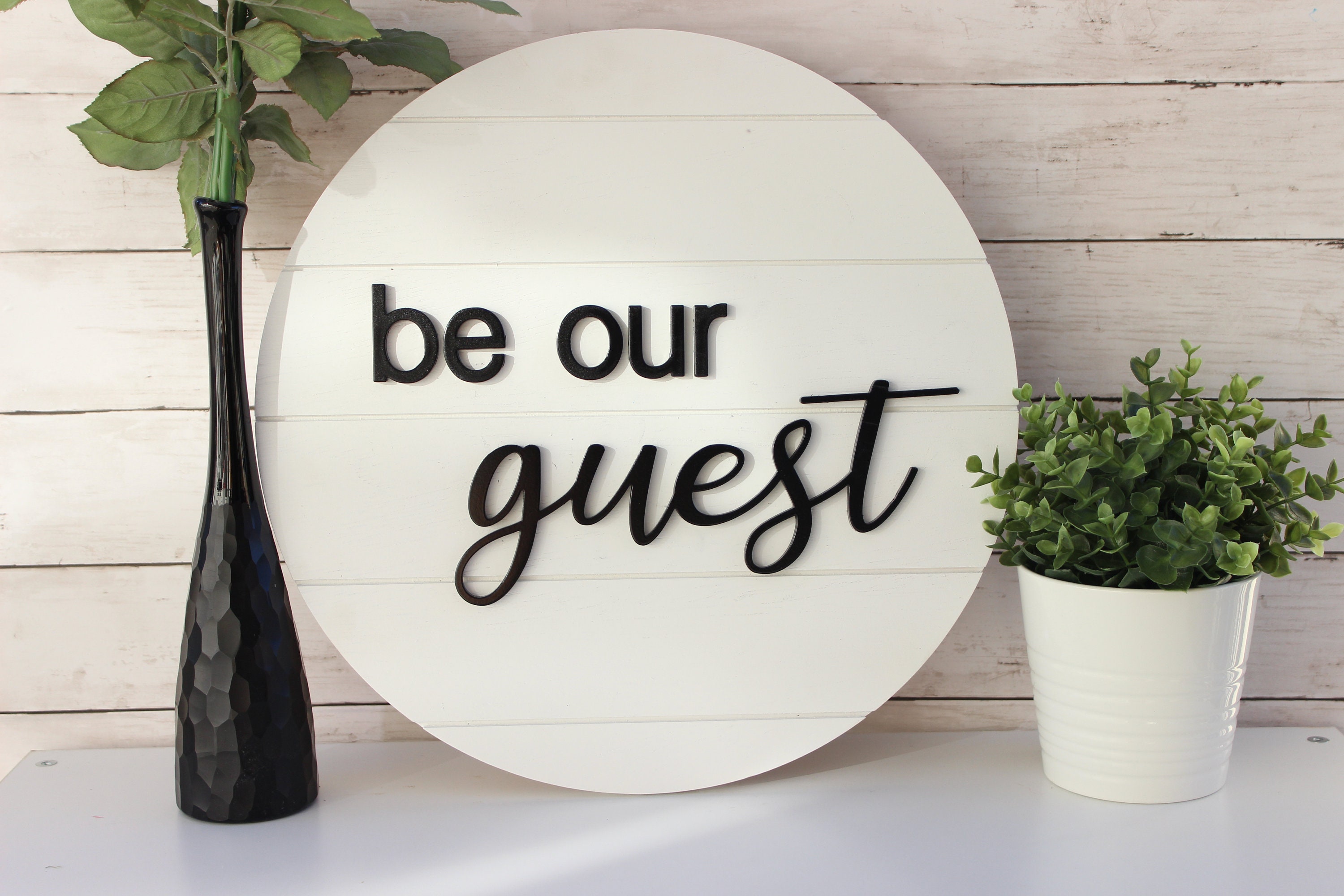 Be Our Guest Room Sign for guestroom bedroom farmhouse wall | Etsy