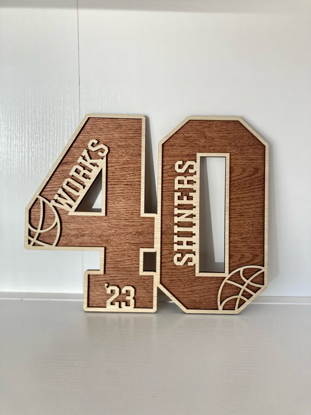 Custom Senior Athlete Number, Custom Sports Plaque, Sports Number Wood ...