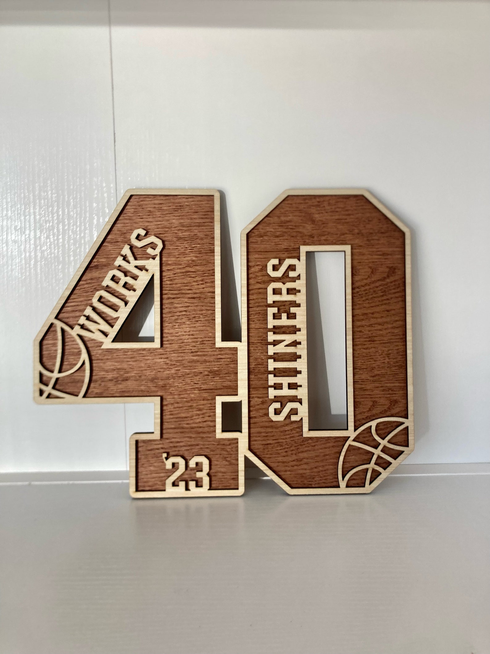 Custom Senior Athlete Number, Custom Sports Plaque, Sports Number Wood ...