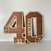 Custom Senior Athlete Number, Custom Sports Plaque, Sports Number Wood ...