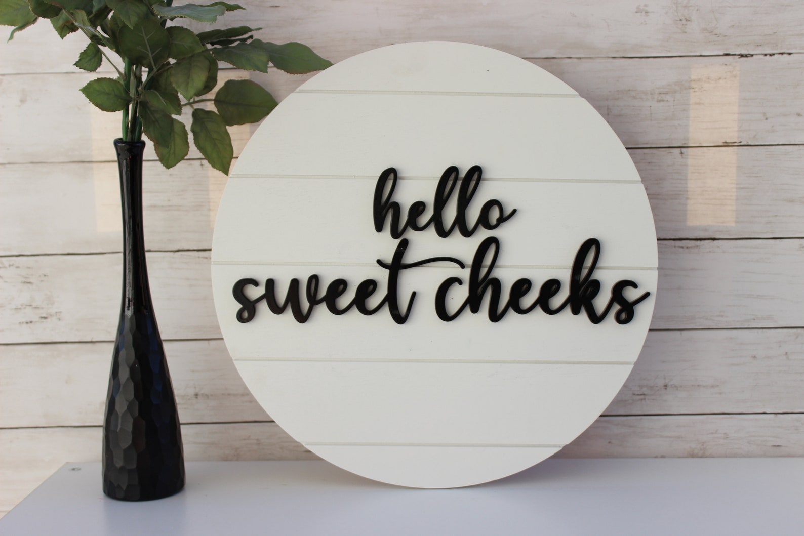 Hello Sweet Cheeks Bath Sign Home Decor Bathroom Decor Wood - Etsy