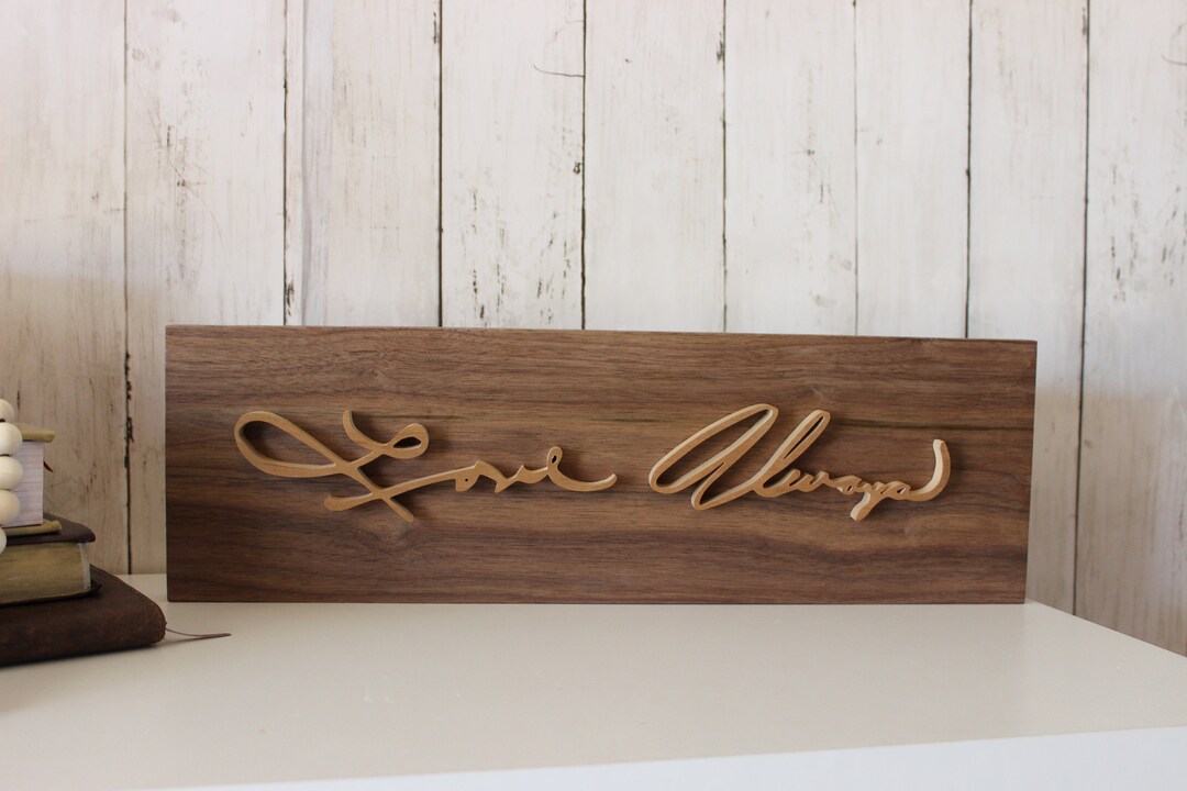 Memorial Signature Signs Personal Note, Memorial, Custom Handwriting ...