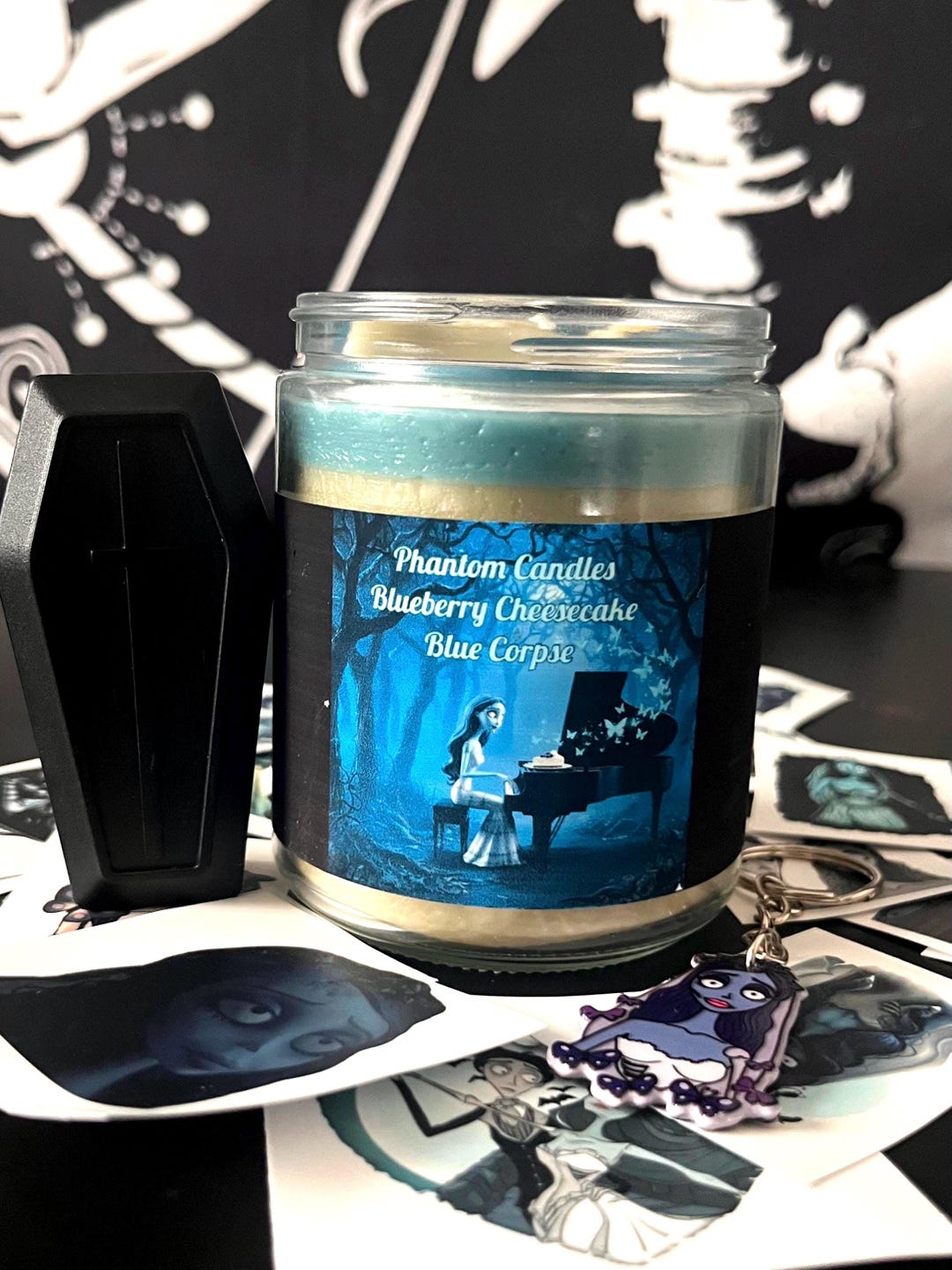 Blue Corpse Candle (corpse Bride) Blueberry Cheesecake - Etsy