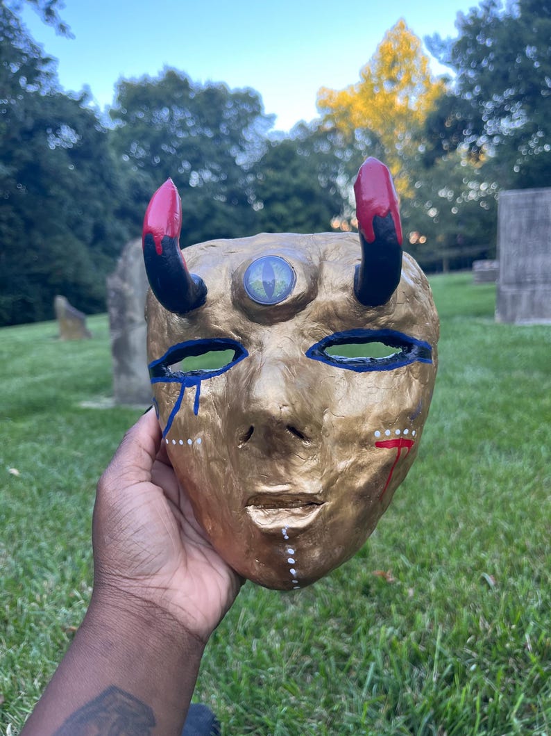 Egyptian Mask: Ancient Sumerian God Anunnaki - Etsy