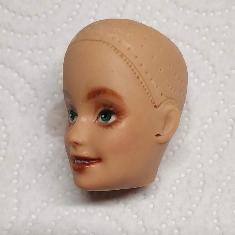 OOAK Barbie Head Repaint, Ready for Reroot, Custom Doll - Etsy