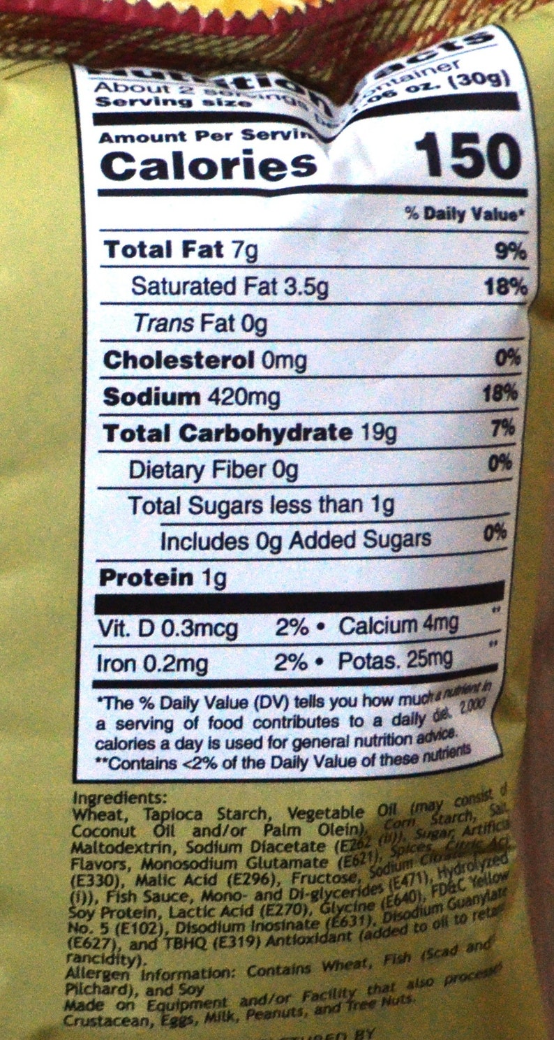 3 Packs Oishi Ribbed Cracklings in Old Fashioned Salt & | Etsy