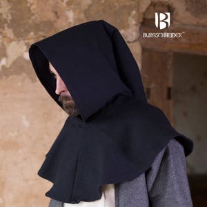 Burgschneider Medieval Larp Viking Cotton Cowl Capellus - Etsy UK