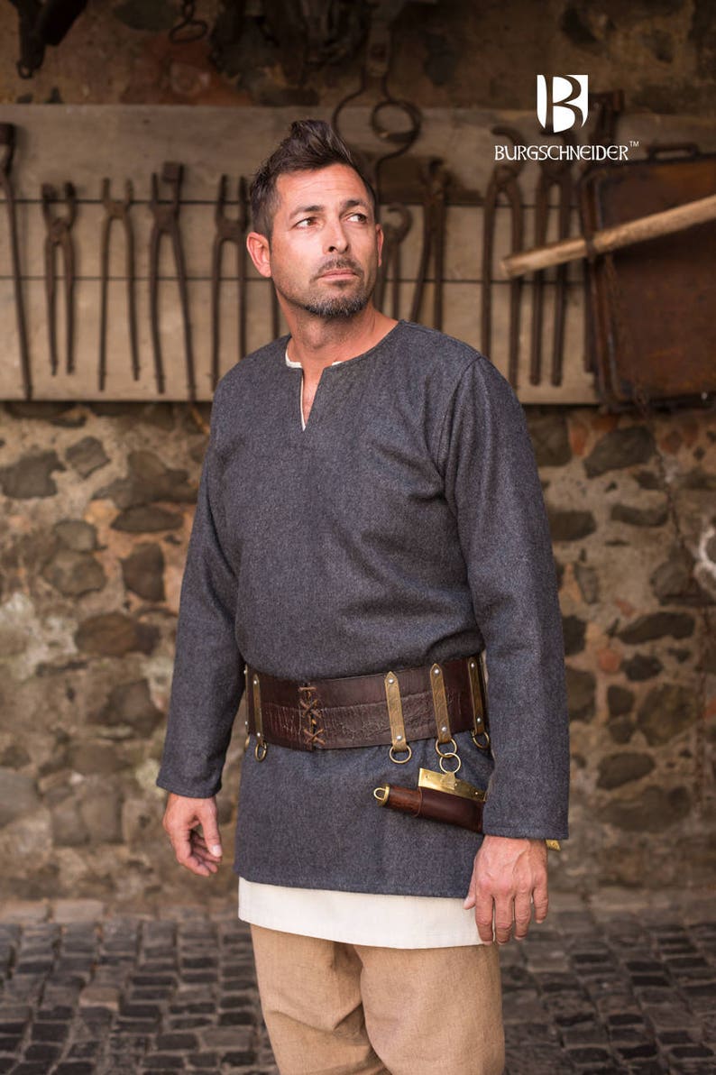 Burgschneider Medieval Viking Wool Tunic Lodin - Etsy