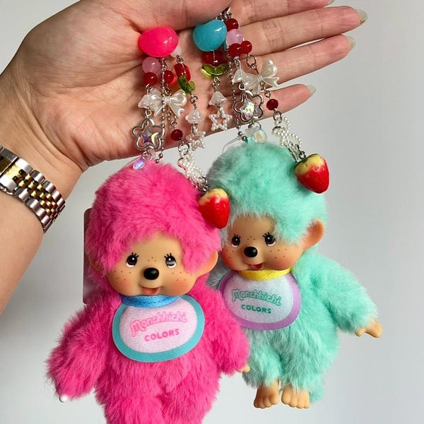 Monchichi Keychain - Etsy