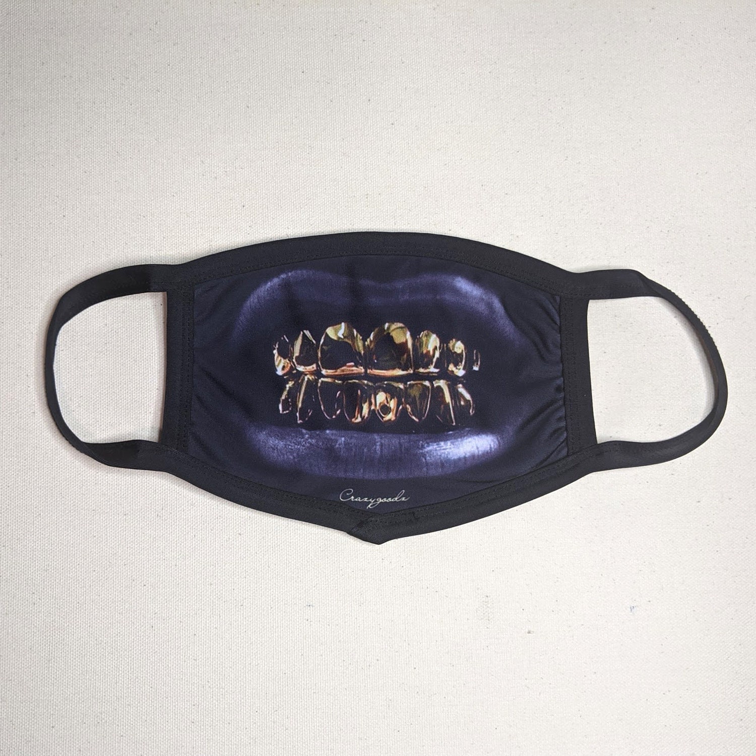 Grill'em Face Mask Gold Grills Face Covering Reusable - Etsy