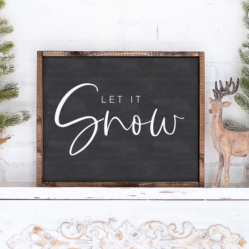 Let It Snow Sign - Etsy