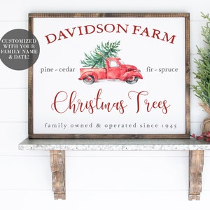 Personalized Christmas Tree Farm Sign-customized Christmas Trees ...