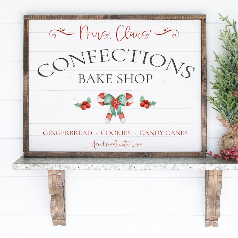 Mrs Claus Bakery Sign - Etsy