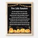 Five Little Pumpkins-five Little Pumpkins Sign-preschool Halloween Sign ...