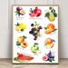 Fruit Print-fruit Decor Print-fruit Printable-restaurant Food Print ...