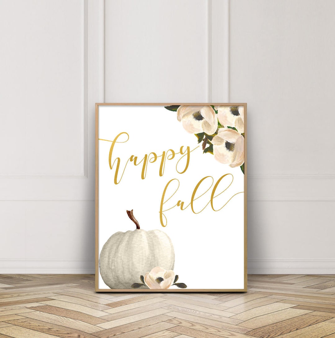 Fall Printable-happy Fall Print-happy Fall Printable-welcome Fall Print ...