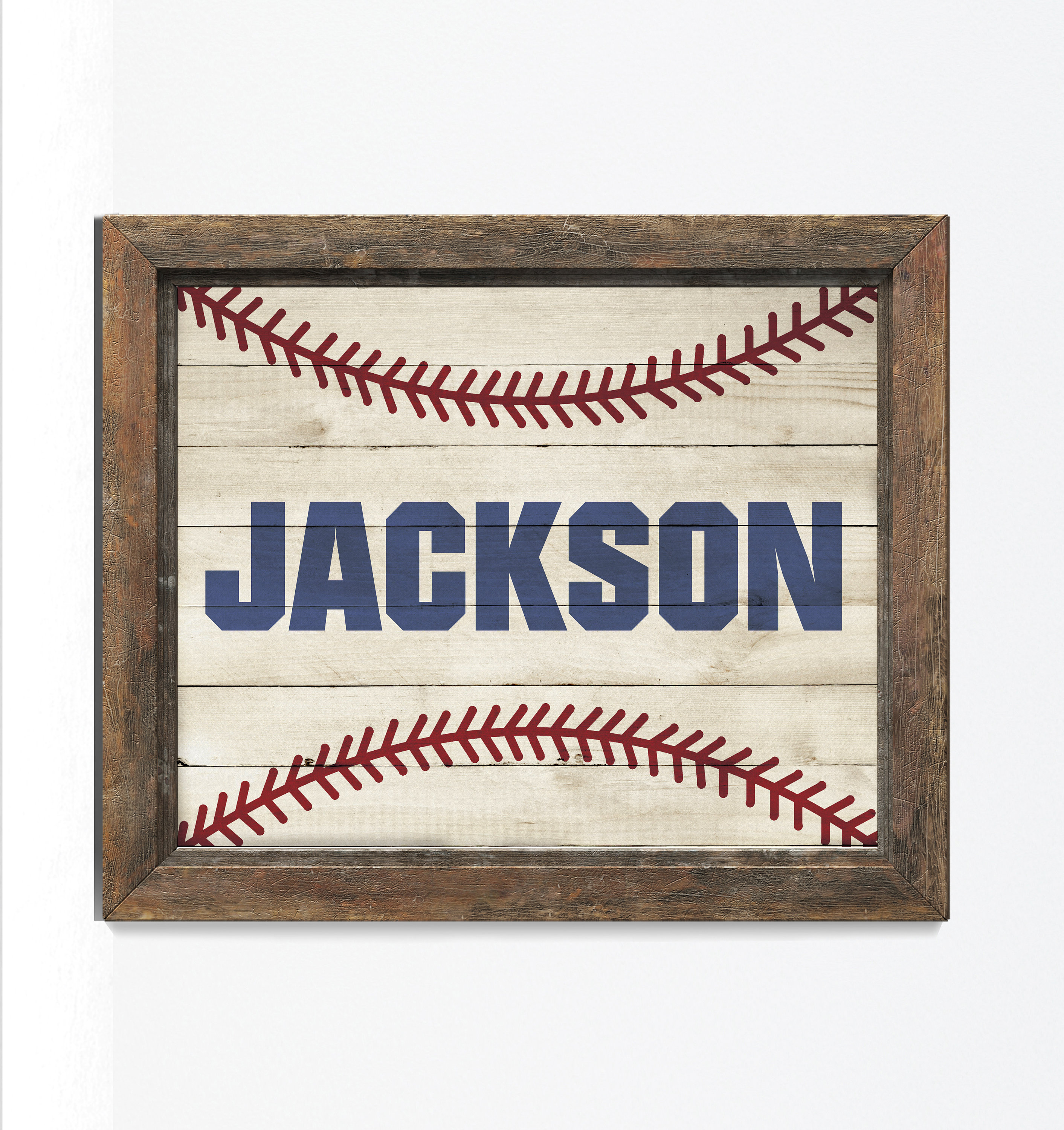 Baseball Name Print-baseball Name Sign-custom Baseball Name - Etsy