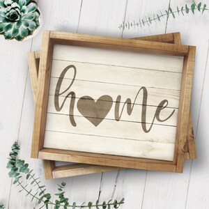 Home Print-home Printable-home Sign-heart Home Wood Sign-foyer Print ...