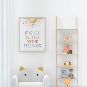 It is OK to Feel Your Feelings Printable-child Feelings Sun-kids ...