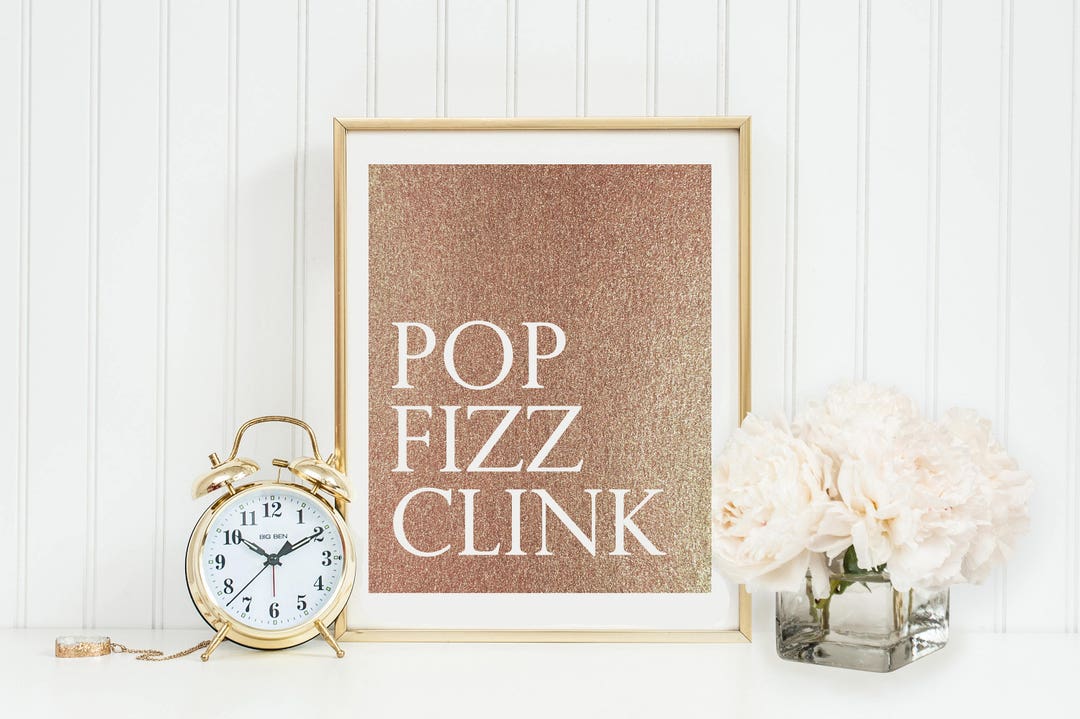 Pop Fizz Clink Printable-pop Fizz Clink New Years Even Sign Printable ...
