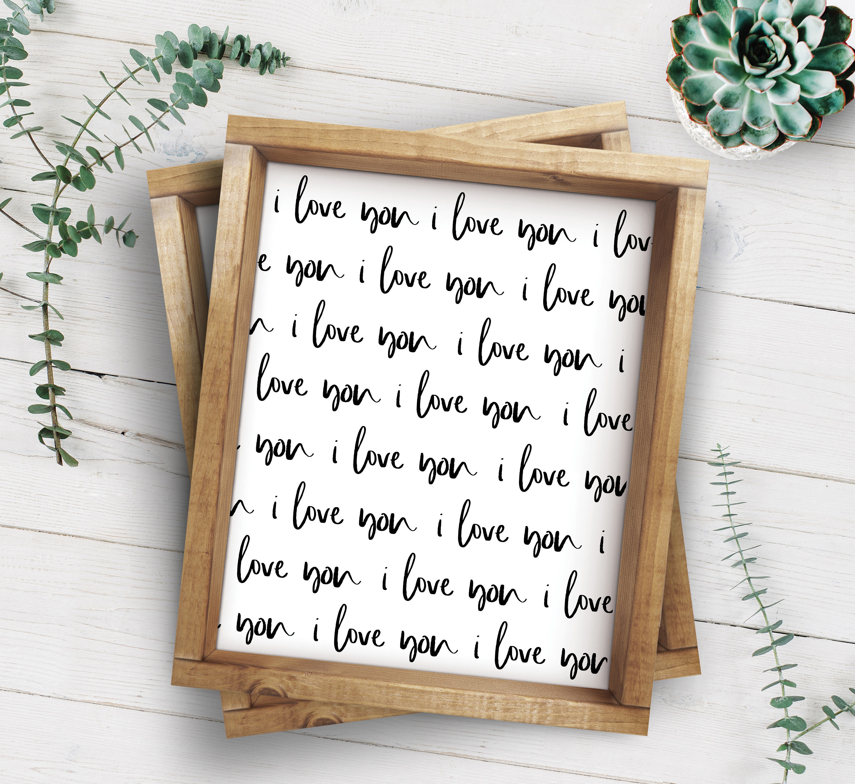 I Love You Printable-I Love You Repeated-I Love You | Etsy