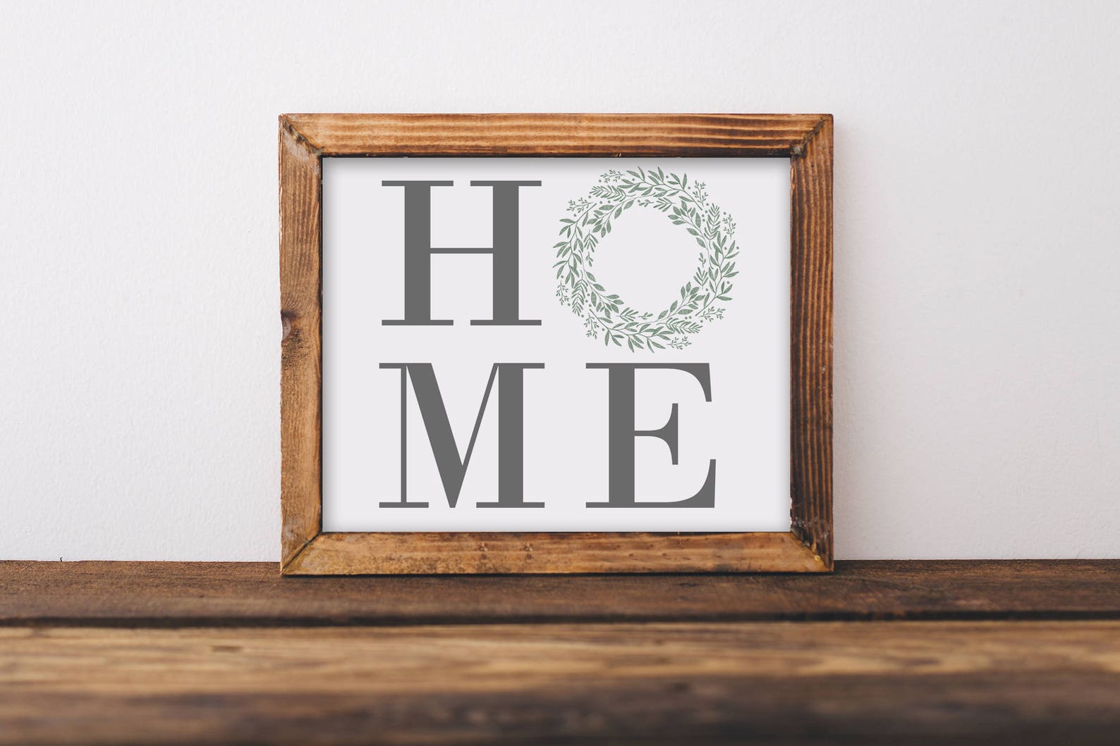 Home Print-home Printable-home Sign-home Wreath Print-foyer - Etsy