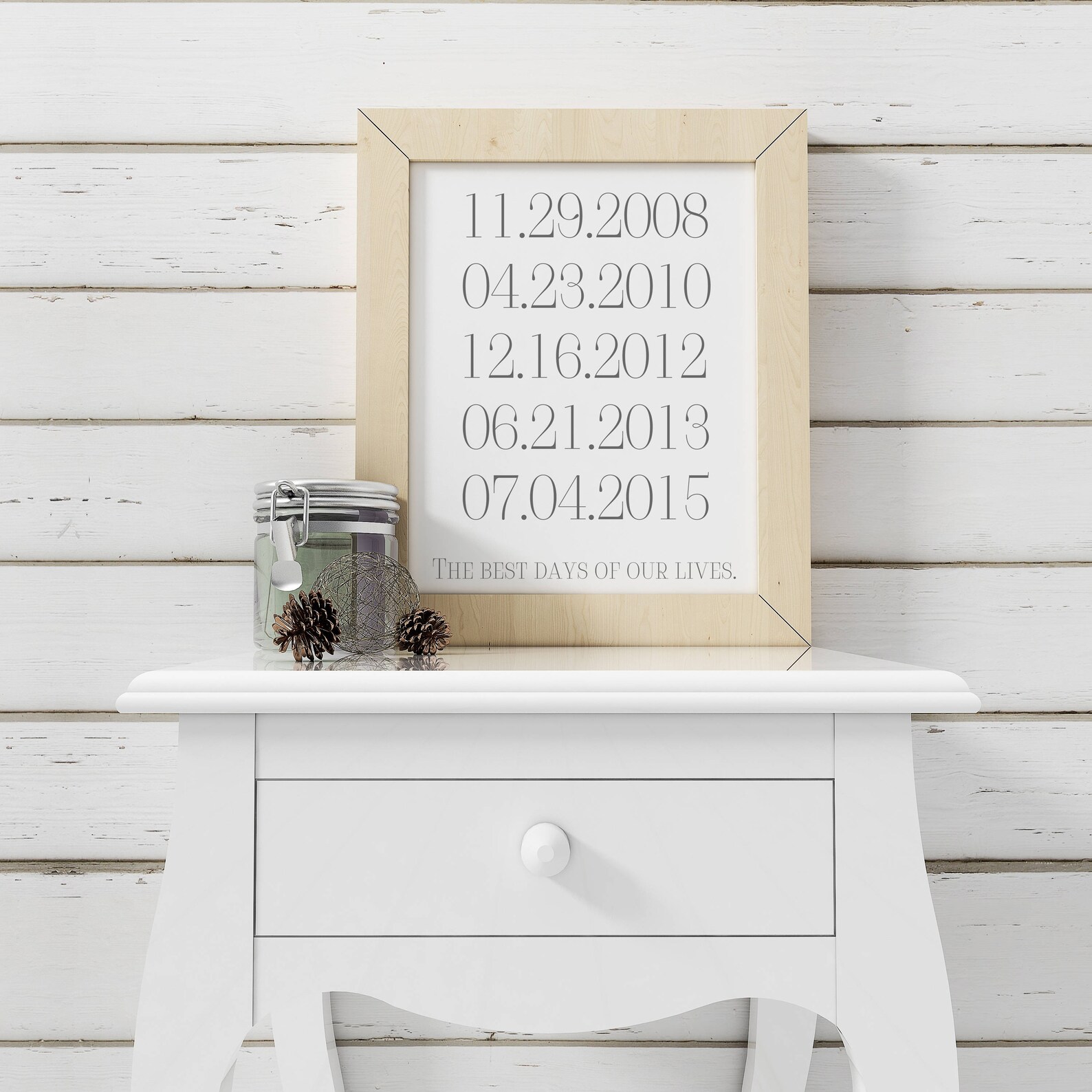 Personalized Dates-personalized Dates Printable-custom Dates - Etsy