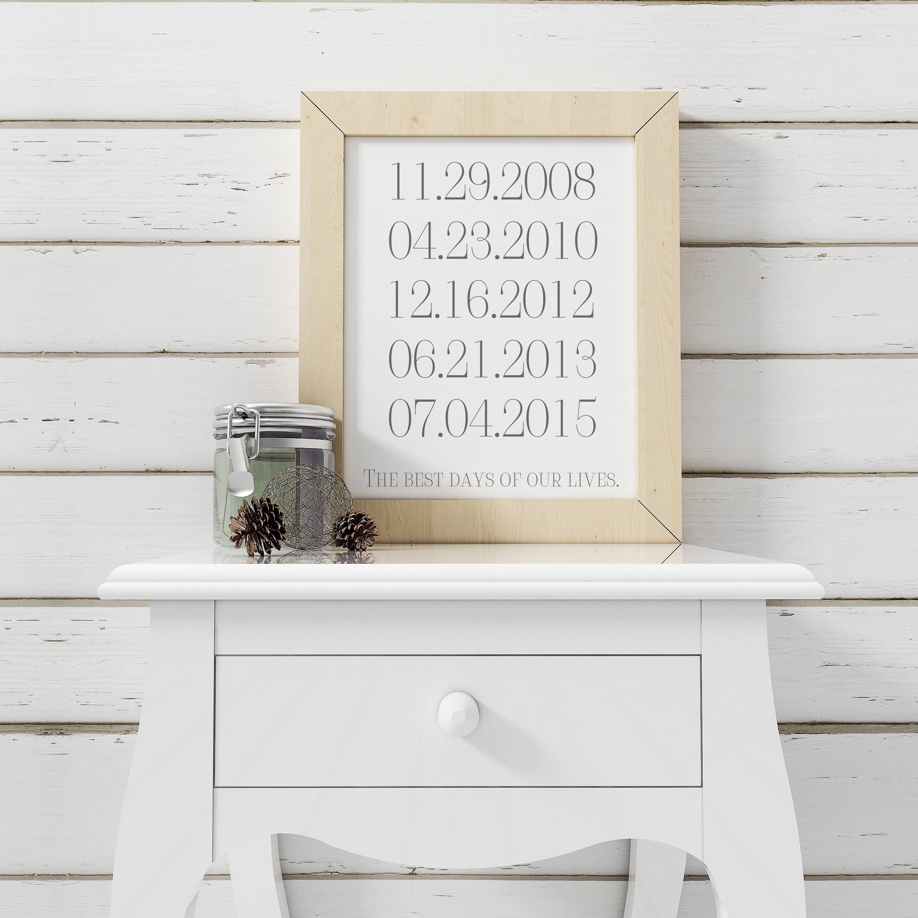 Personalized Dates-personalized Dates Printable-custom Dates - Etsy