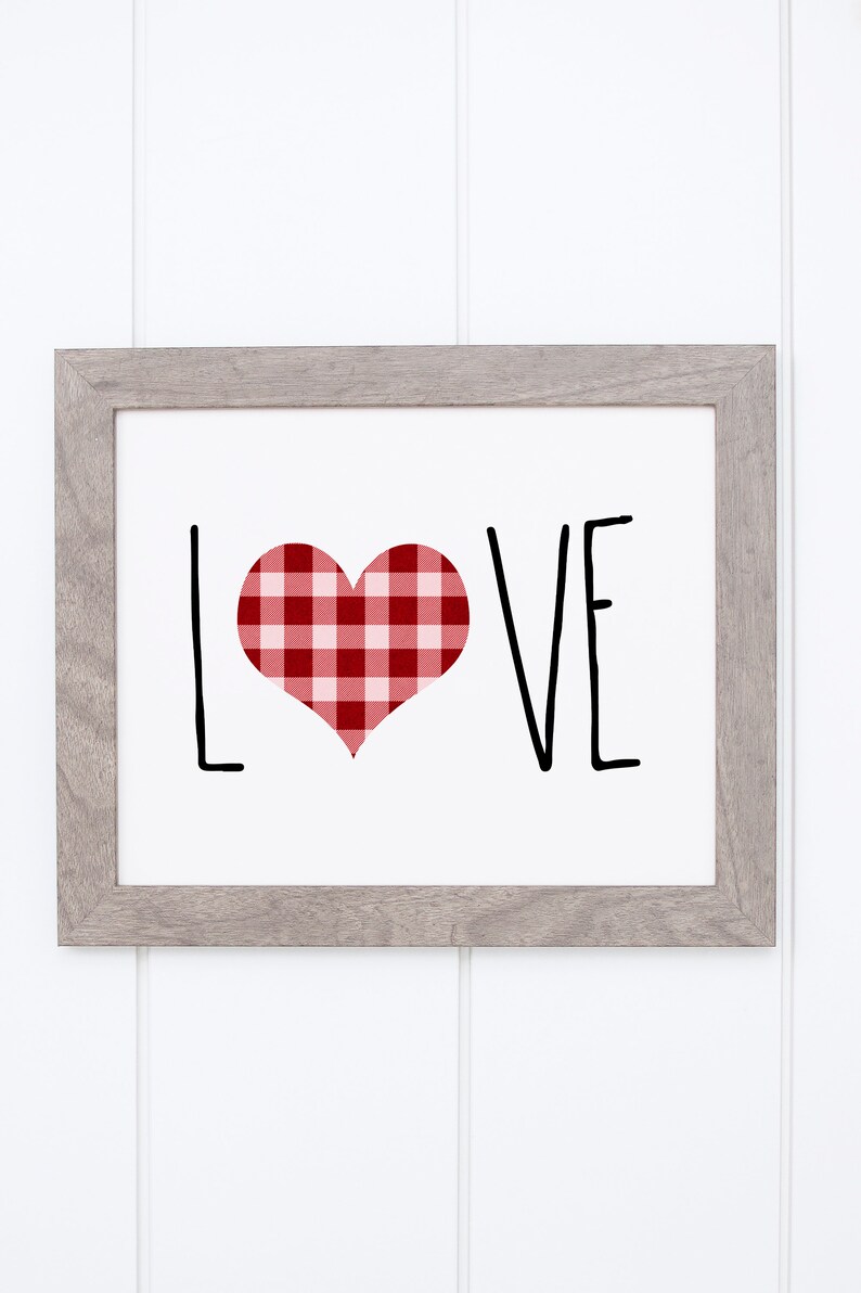 Love Printable-love Print-love Sign-valentine's Day Printable-buffalo ...