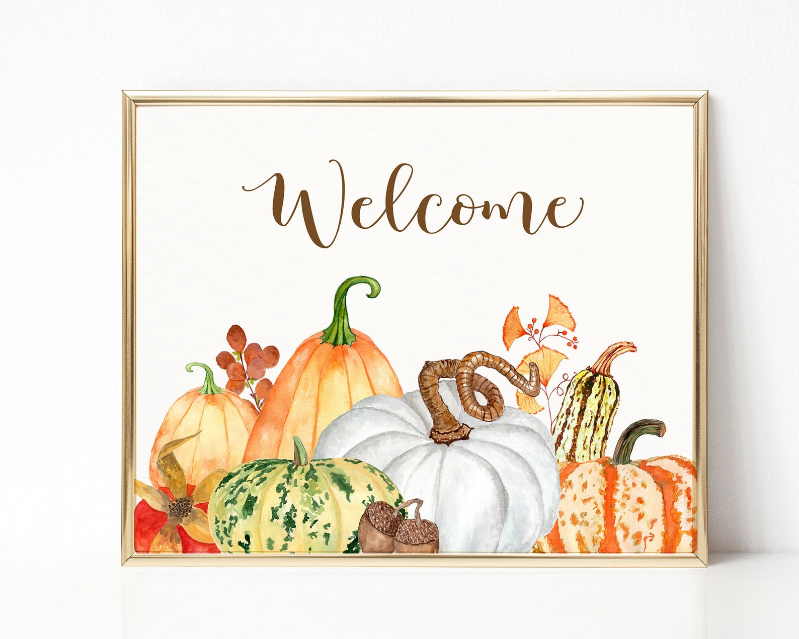 Welcome Print Fall-welcome Fall-fall Print-autumn Print-fall - Etsy