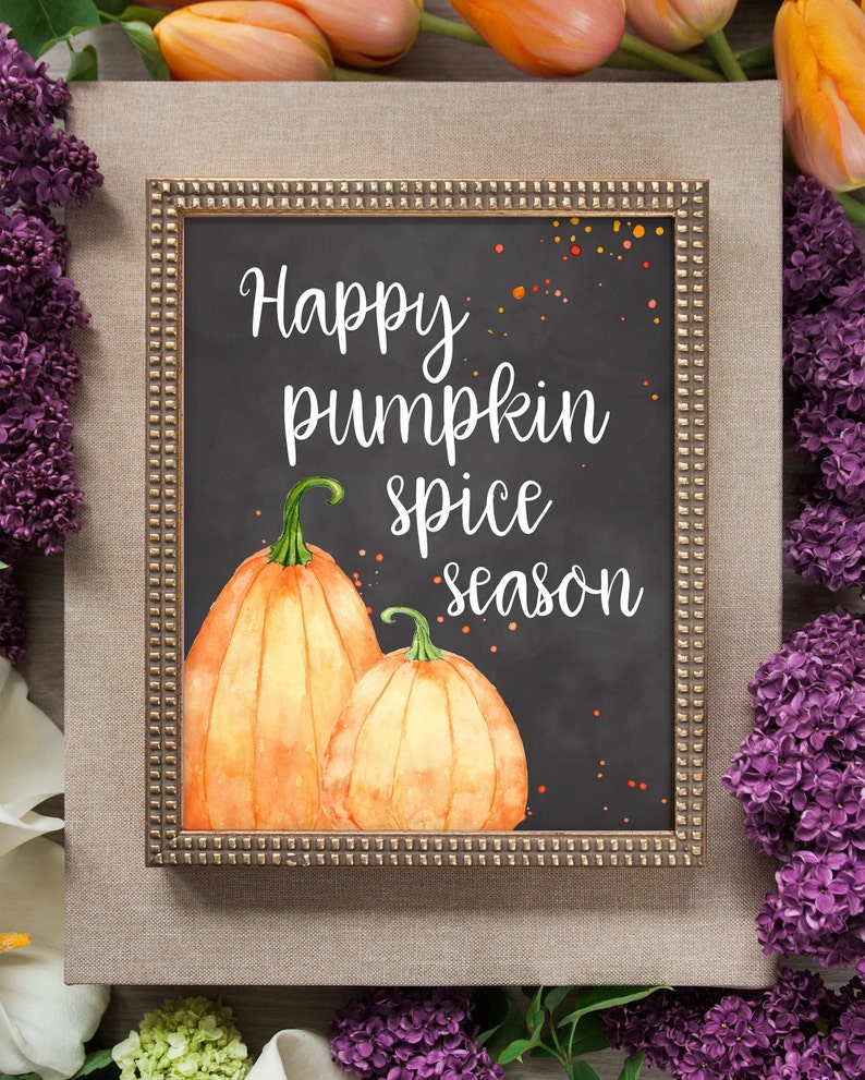 Happy Pumpkin Spice Season Print-pumpkin Spice Season-fall - Etsy