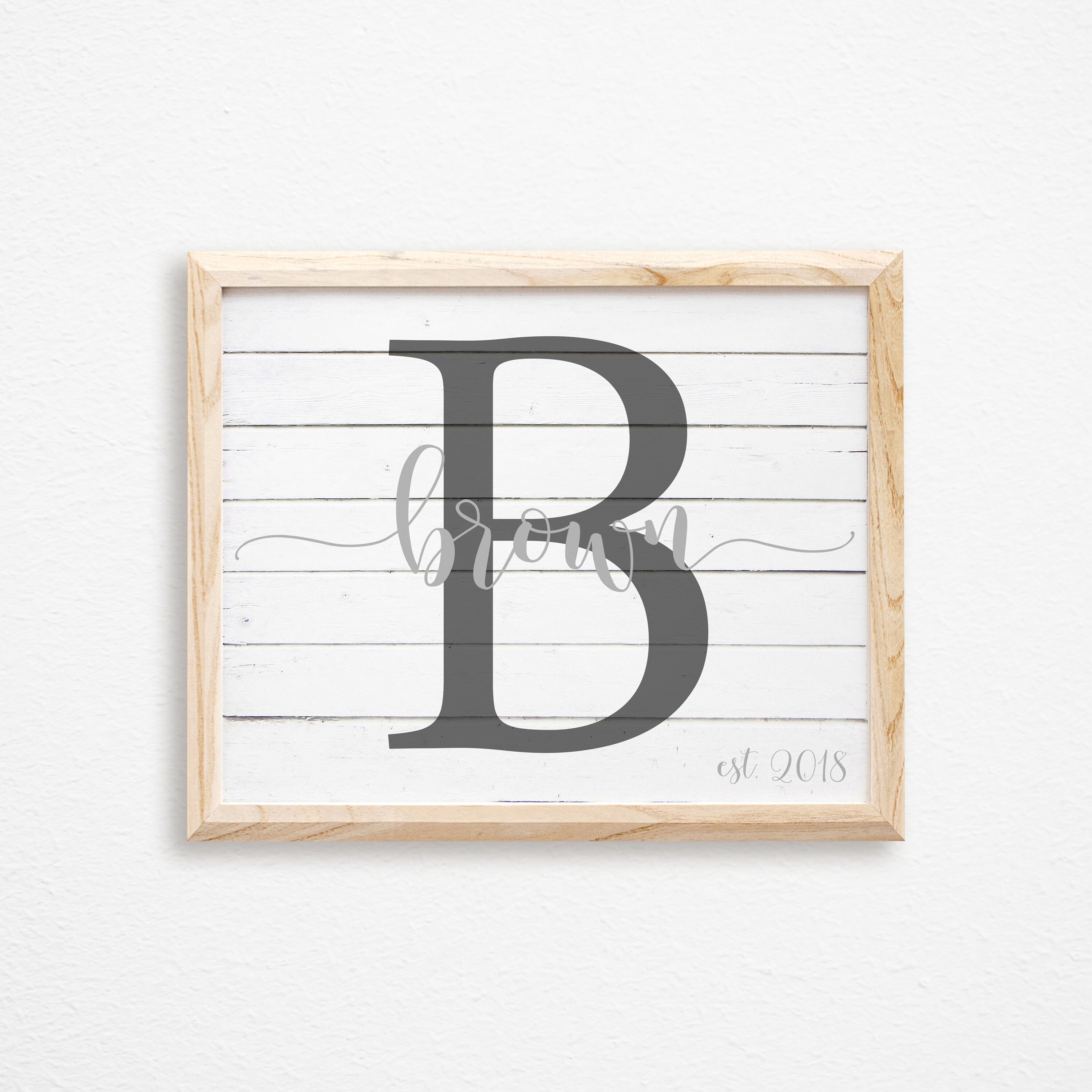 Family Name Printable-customized Last Name Family Sign-wooden Custom ...
