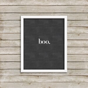 Boo Print-boo.-halloween Print-halloween Printable-halloween Chalkboard ...