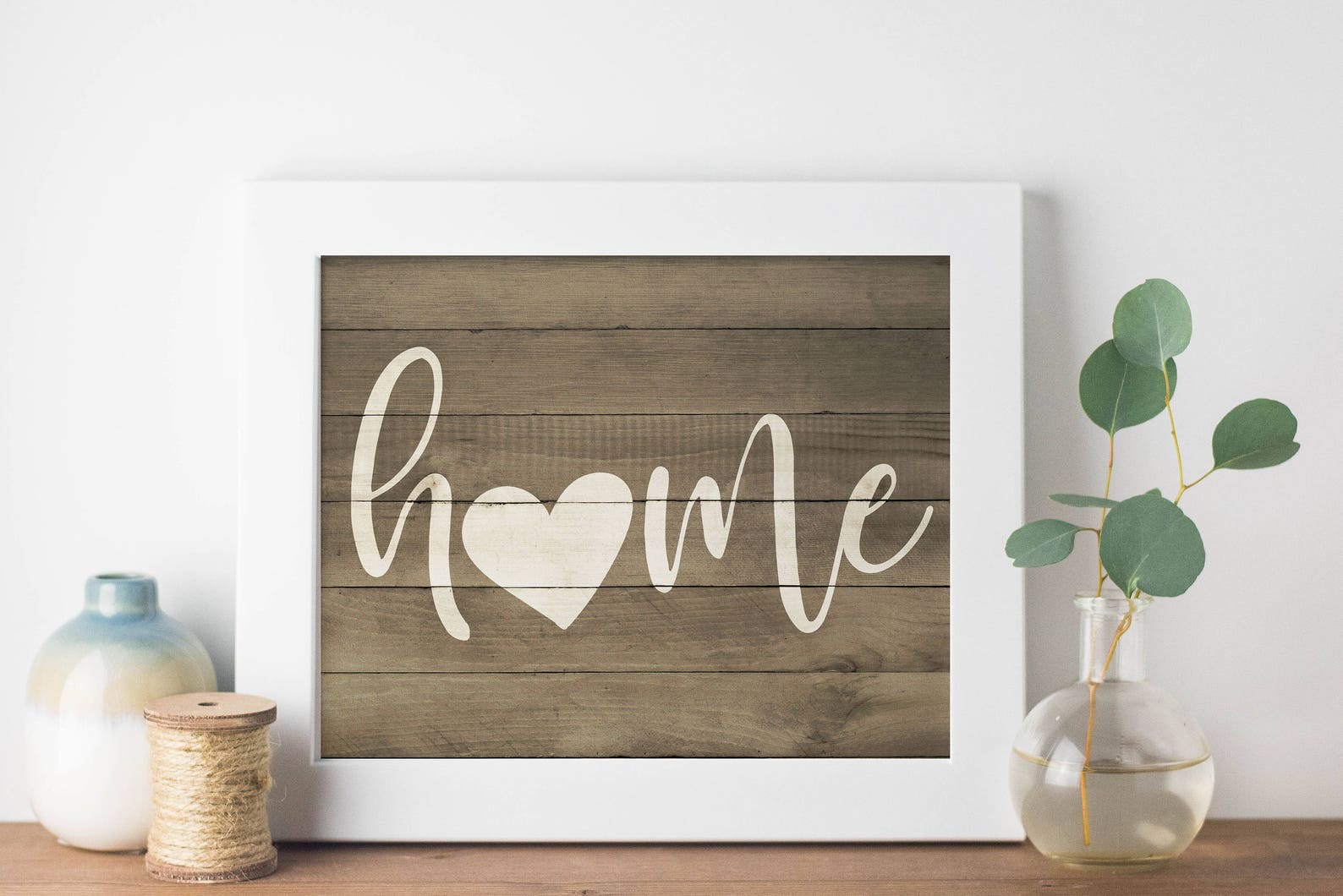 Home Print-Home Printable-Home Sign-Heart Home Wood Sign-Foyer | Etsy