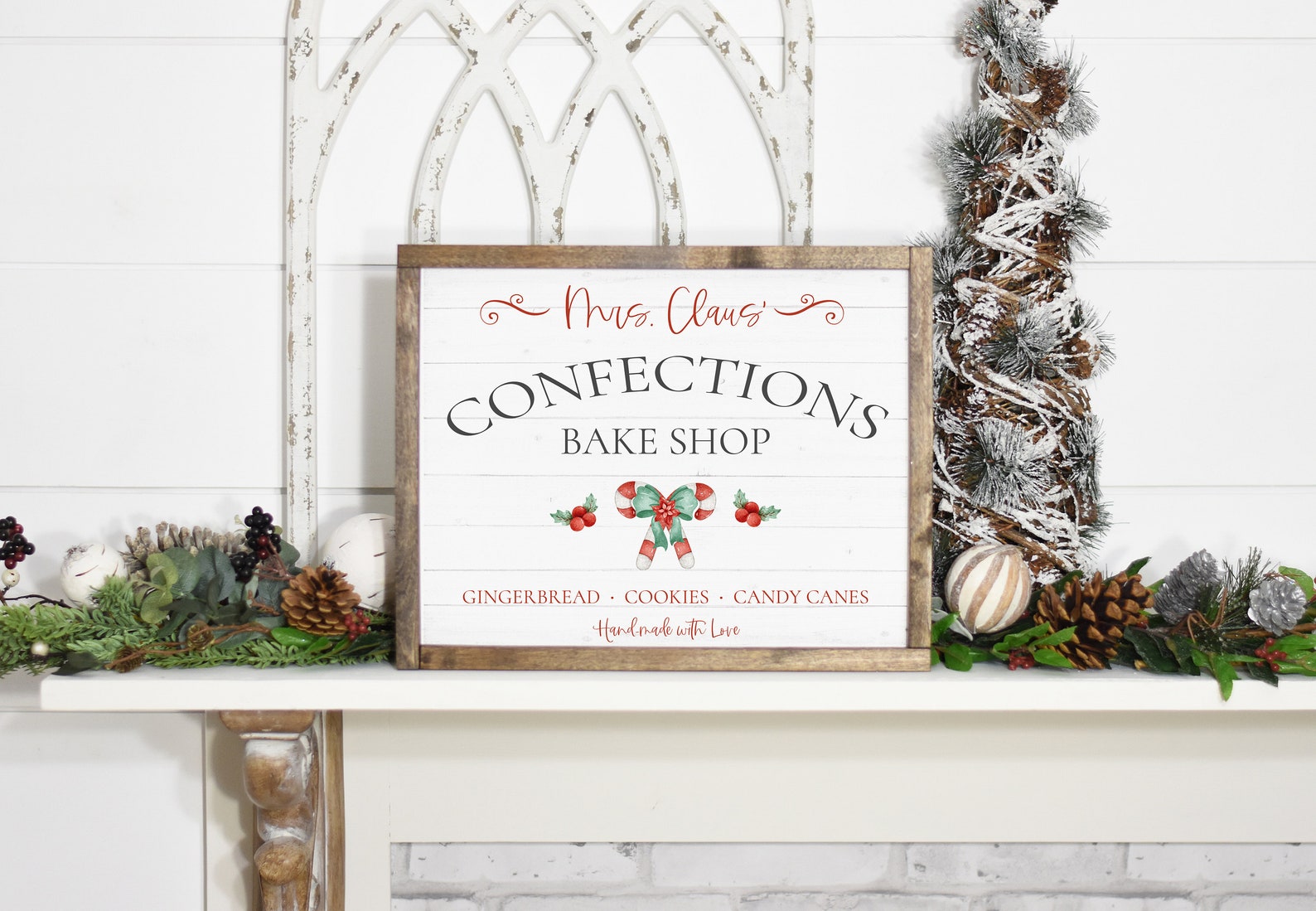 Mrs. Claus' Confections Bake Shop Sign-mrs Claus Printable Sign ...