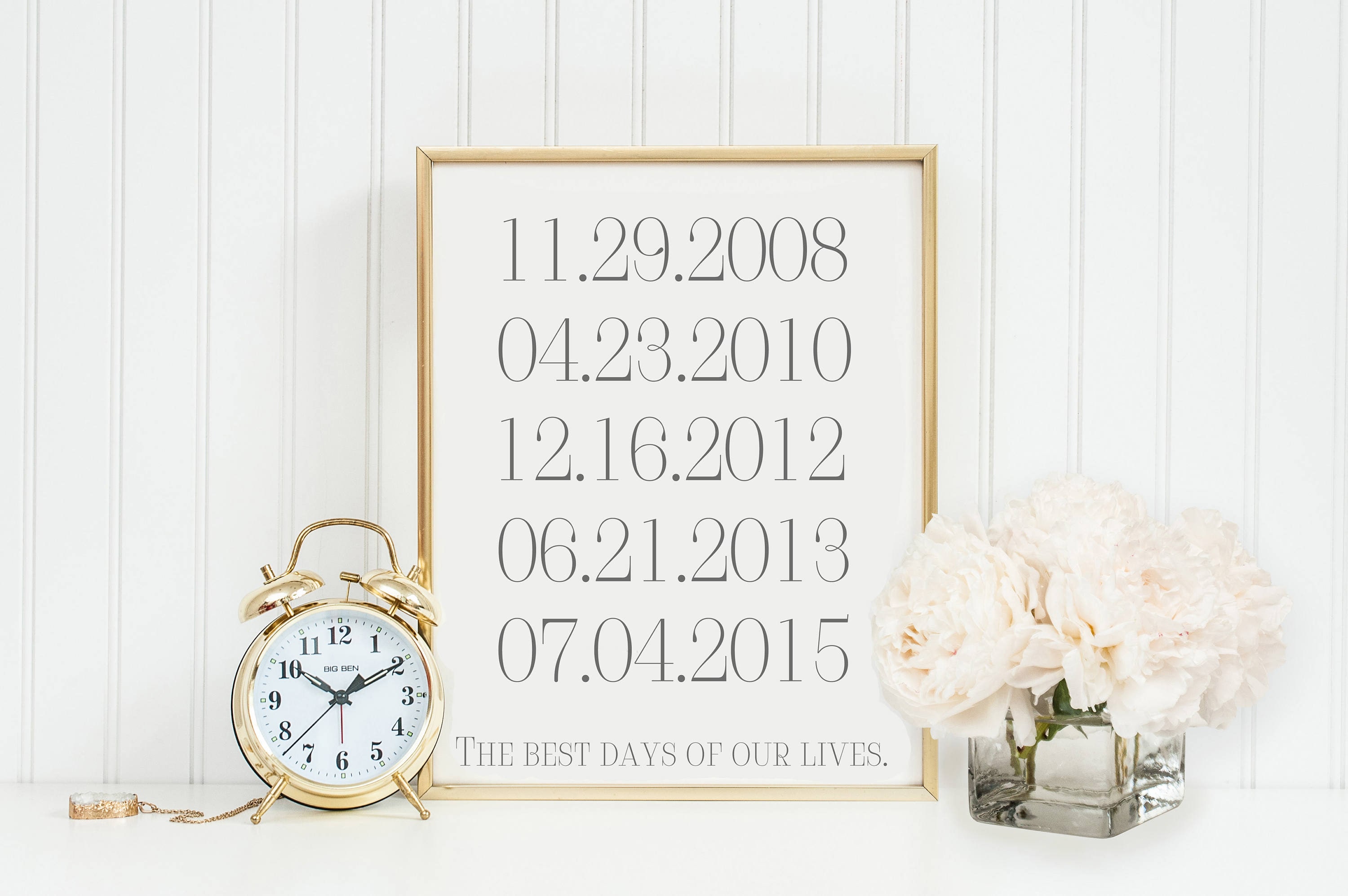 Personalized Dates-personalized Dates Printable-custom Dates - Etsy