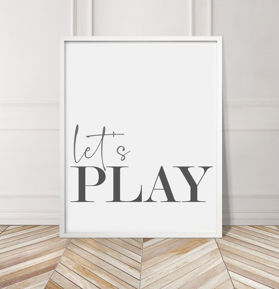 Let's Play Sign-let's Play Printable-playroom Printable-farmhouse ...