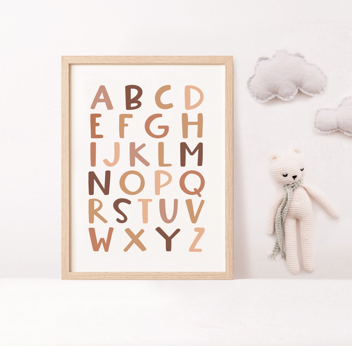 Alphabet Sign-boho Alphabet Print-playroom Print-boho Wall Art Print ...