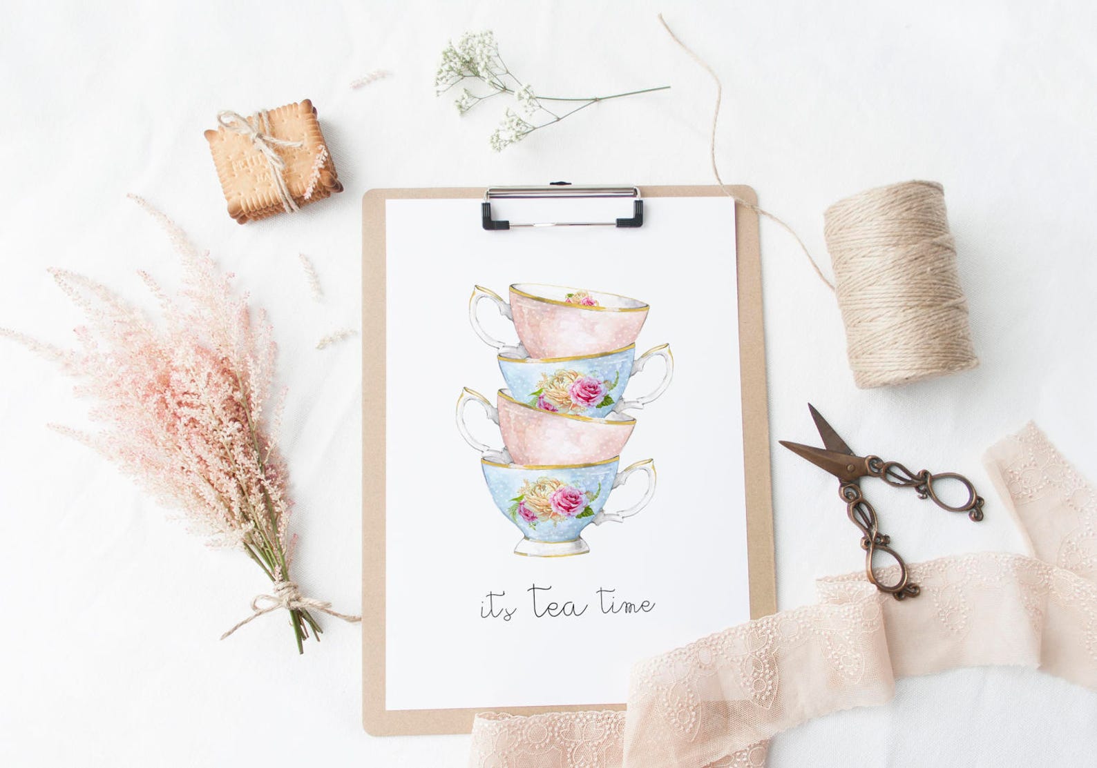 It's Tea Time Print-tea Time-high Tea Print-tea - Etsy