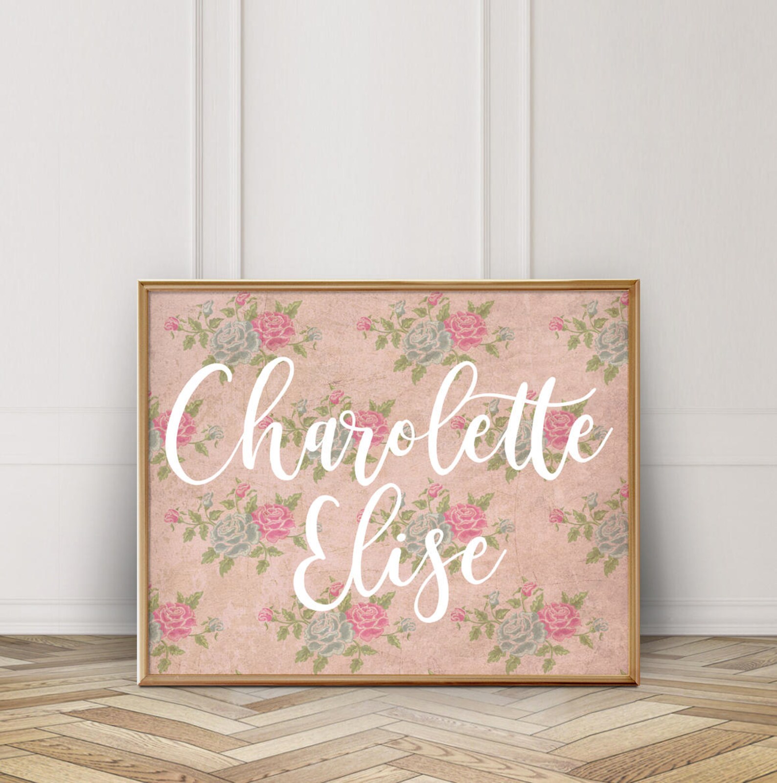 Girl's Name Printable-custom Girl's Name Sign-vintage - Etsy