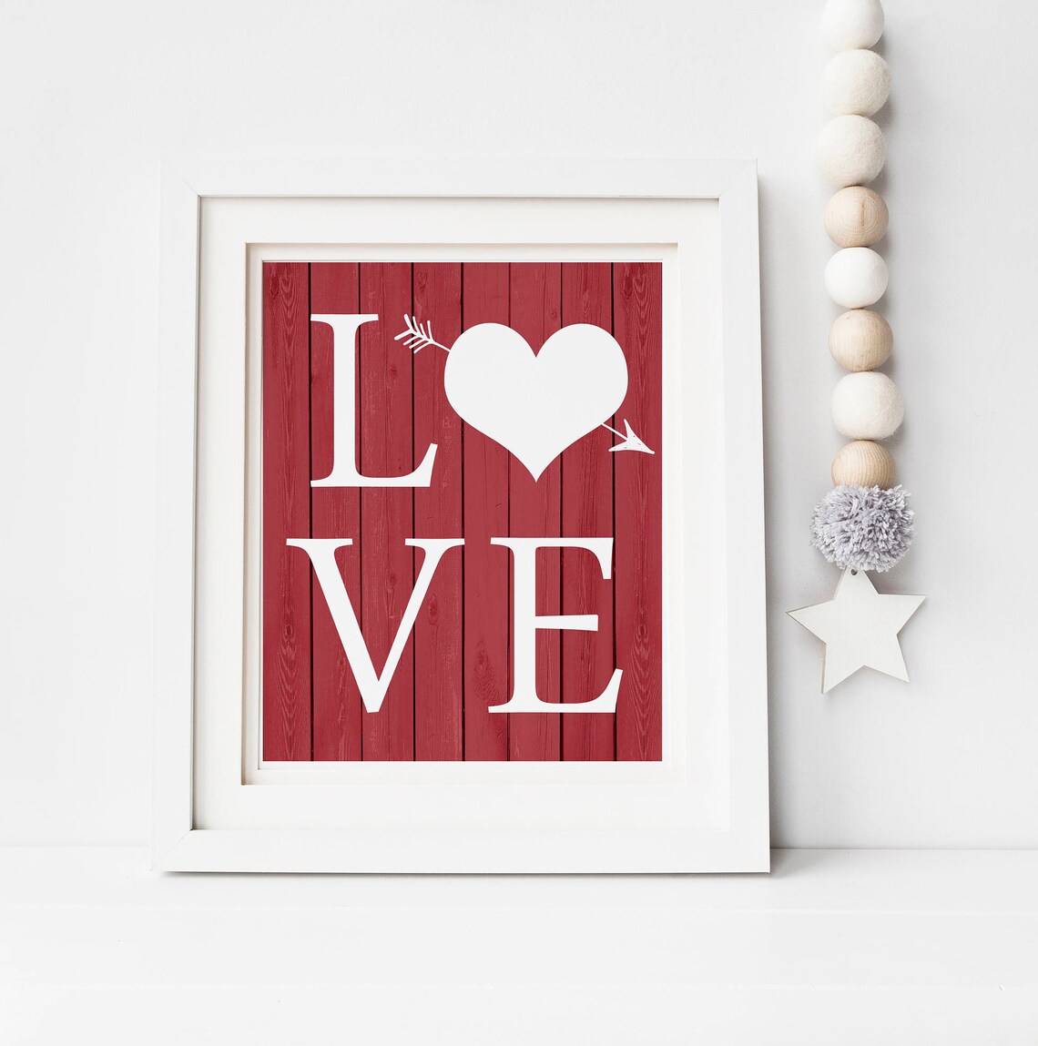 Love Printable-Love Print-Love Sign-Valentine's Day | Etsy