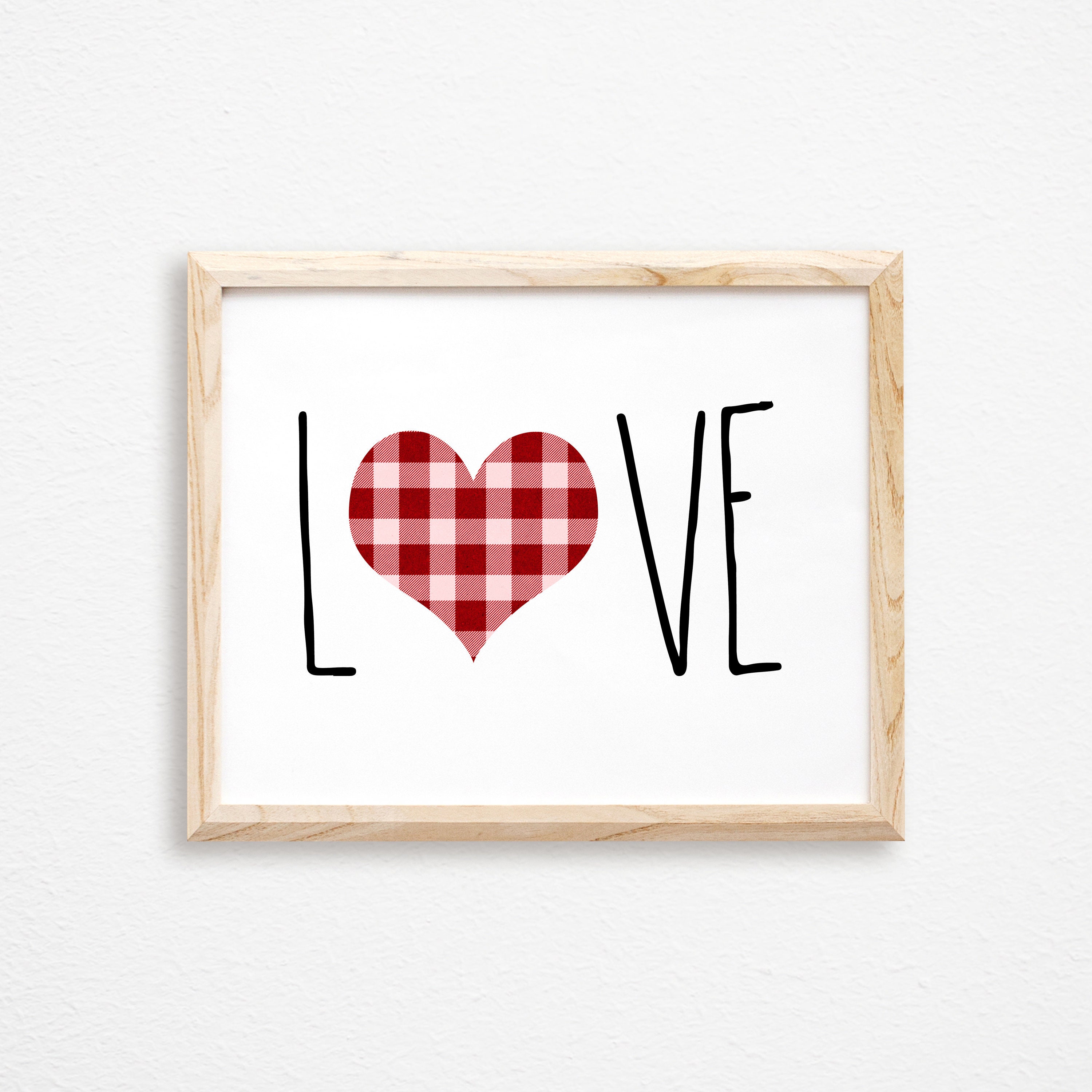 Love Printable-love Print-love Sign-valentine's Day Printable-buffalo ...