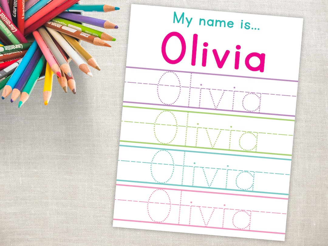 Custom Name Tracing Sheet-handwriting Practice Sheet-custom ...