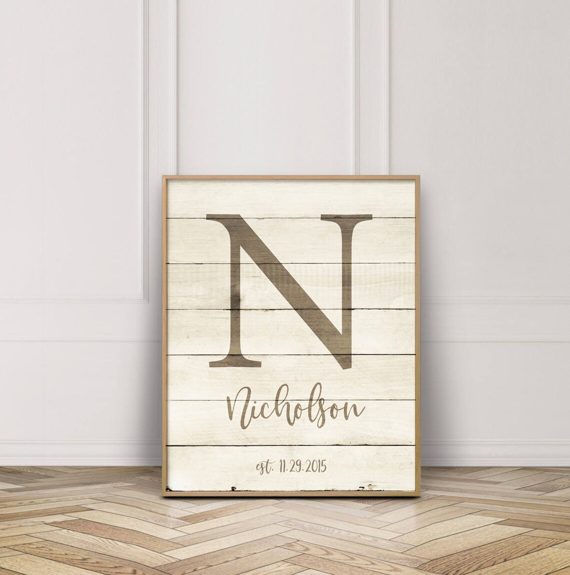 Family Name Printable-customized Last Name Family Sign-wooden | Etsy