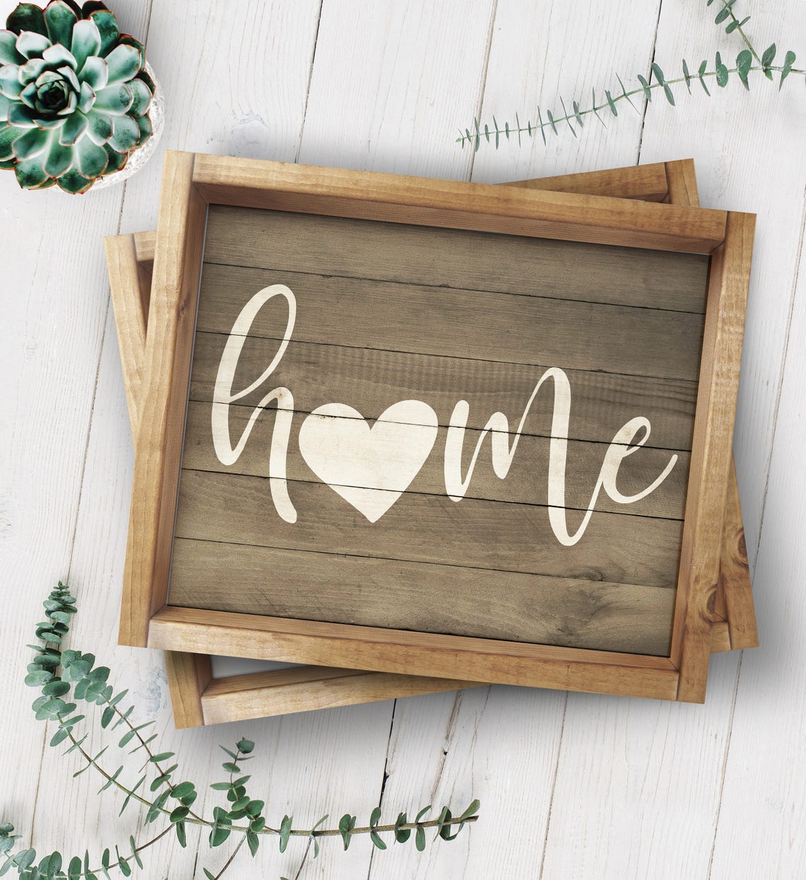 Home Print-Home Printable-Home Sign-Heart Home Wood Sign-Foyer | Etsy