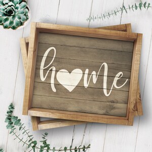 Home Print-home Printable-home Sign-heart Home Wood Sign-foyer Print ...
