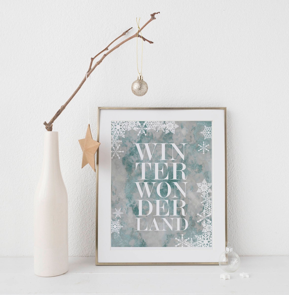 Winter Wonderland Printable-snowflake Printable-winter | Etsy