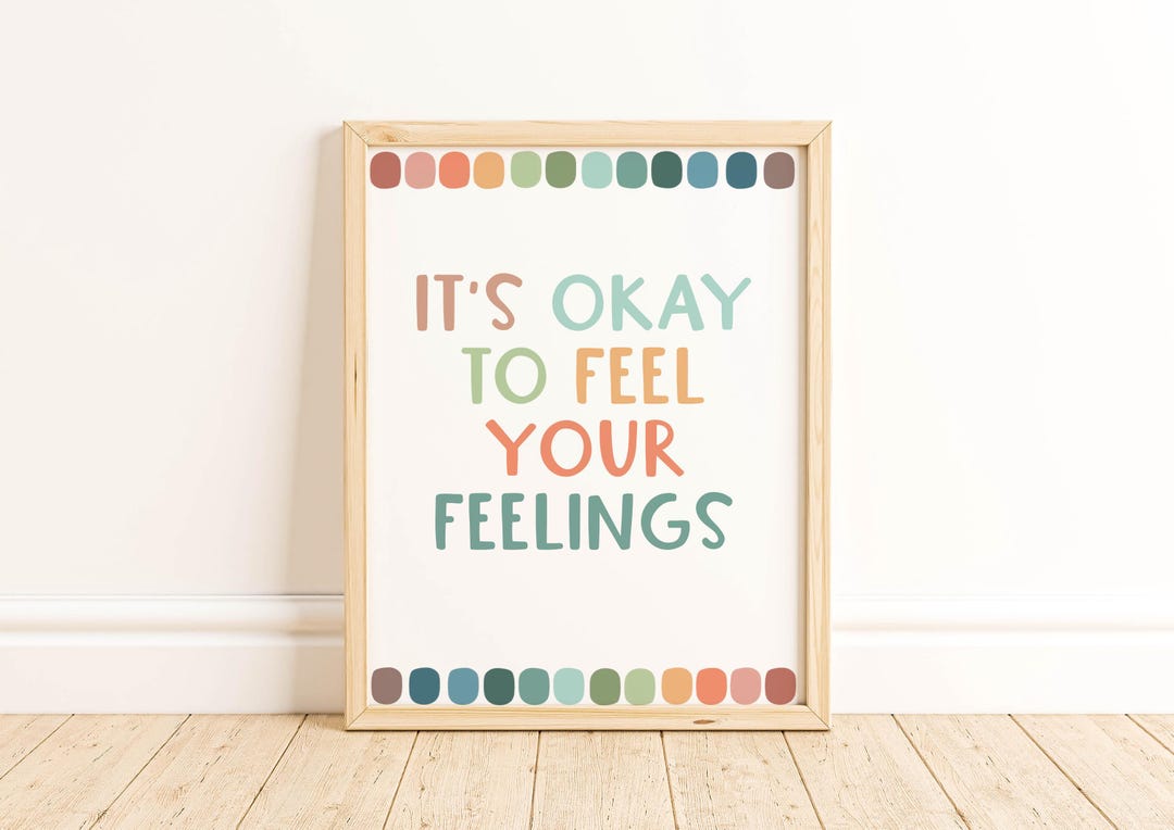 It is OK to Feel Your Feelings Printable-child Feelings Sun-kids ...