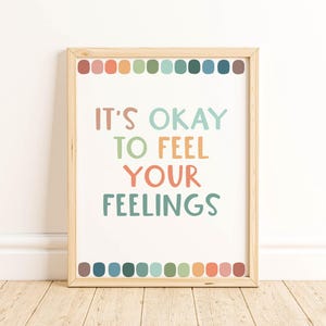 It is OK to Feel Your Feelings Printable-child Feelings Sun-kids ...